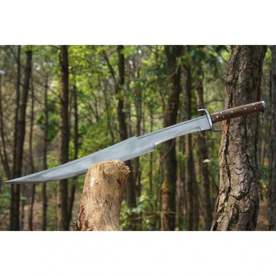 CUSTOM HANDMADE D2 TOOL STEEL COMBAT MACHETE SWORD HUNTING WARRIOR ...