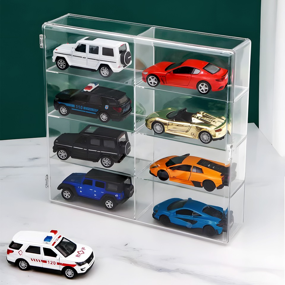 4Pcs Car Diecast Display Case Acrylic 4-Tier 1/32 Model 32 Car ...
