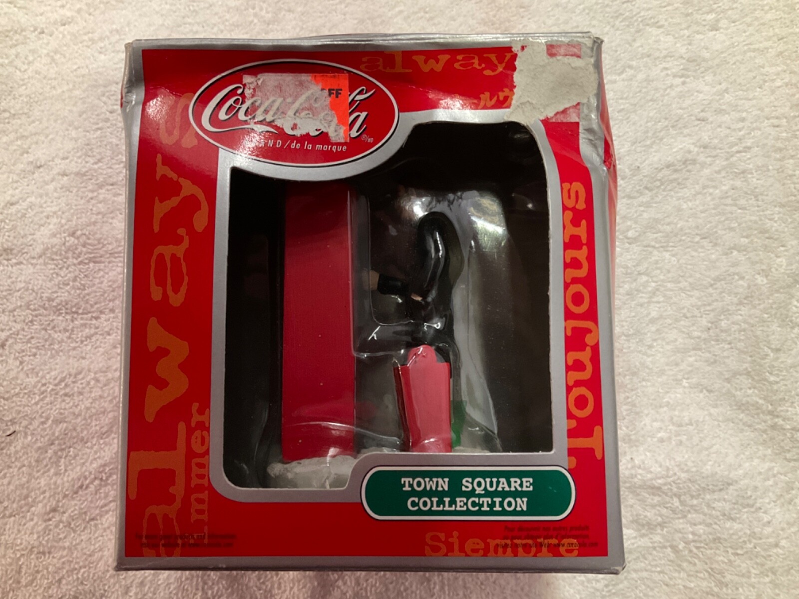 Coca-Cola Brand Town Square Collection-Red CocaCola Machine Man Buying ...