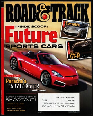 MAY 2010 ROAD & TRACK MAGAZINE, PORSCHE BOXSTER, CORVETTE, NISSAN GT-R ...