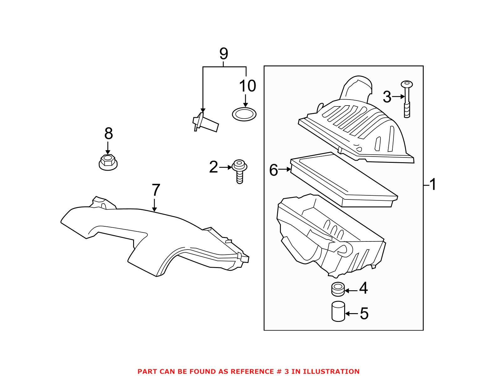 For BMW Genuine Air Filter Housing Bolt 13717571358 | eBay