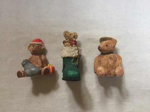 Set Of Three Small Vintage Peter Fagan Colour Box Teddy Bears | eBay UK