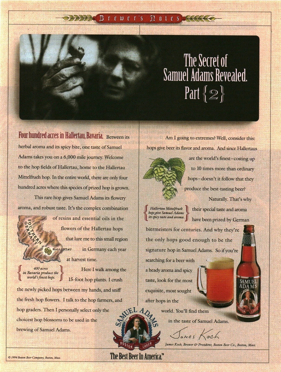 Samuel Adams Beer Ads
