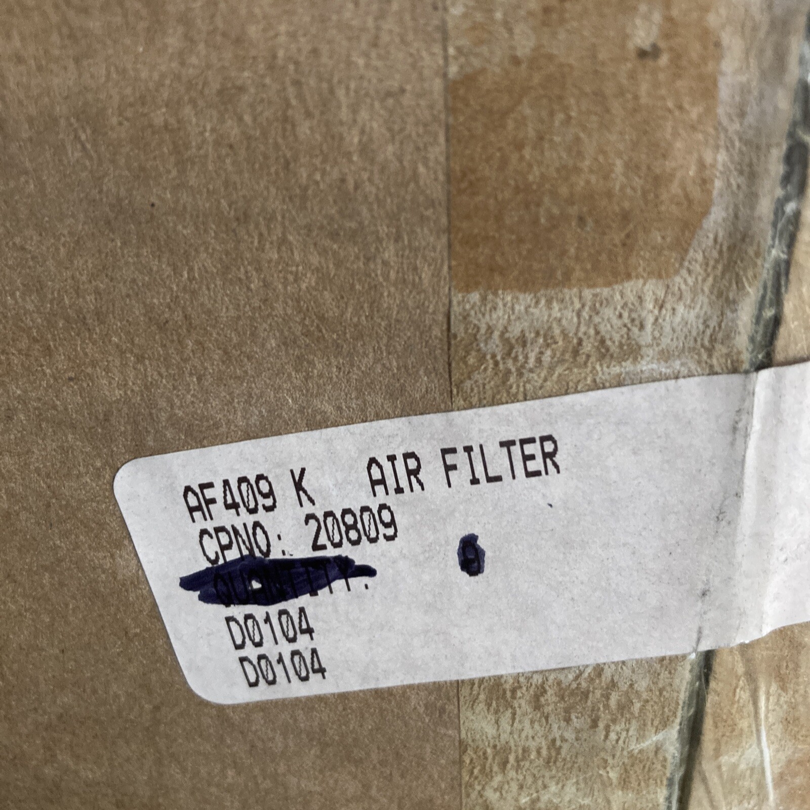 FLEETGUARD AF409K - Air filter cross reference