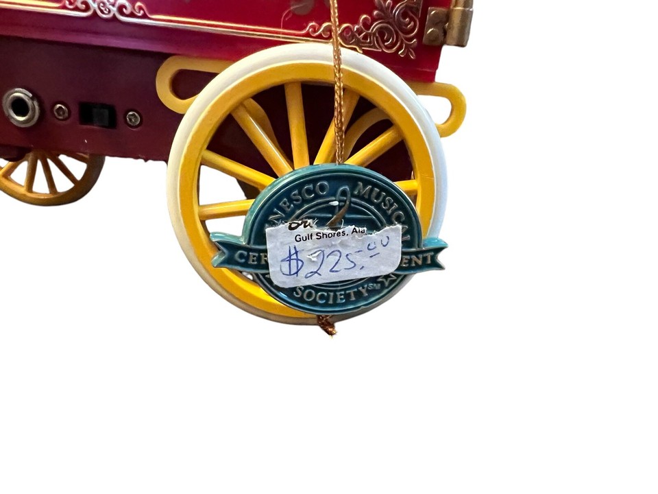 Enesco Popcorn Carnival "Pop Goes The Weasel" Multi-Action Music Box W ...