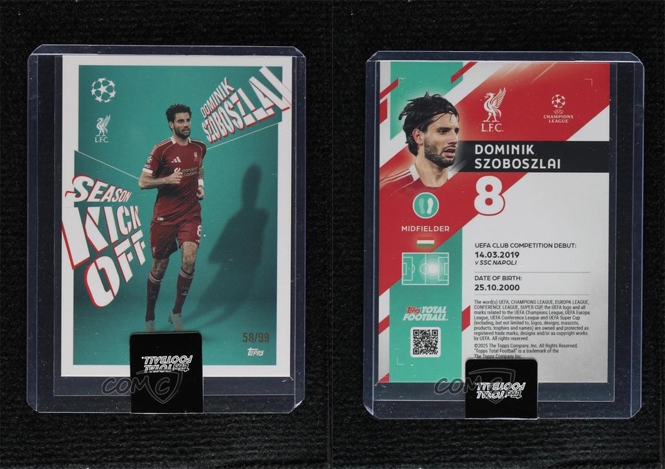 2025-26 Topps Total Football Season Kick-Off 58/99 Dominik Szoboszlai ...