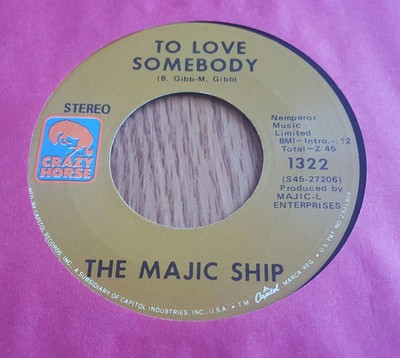 Majic Ship, The ‎– To Love Somebody / Night Time Music ~ (M-) | eBay