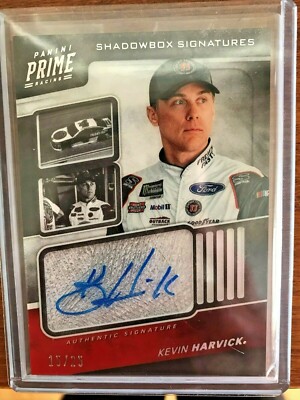 Kevin Harvick 2018 Panini prime Autograph Shadowbox signature card #/25 ...