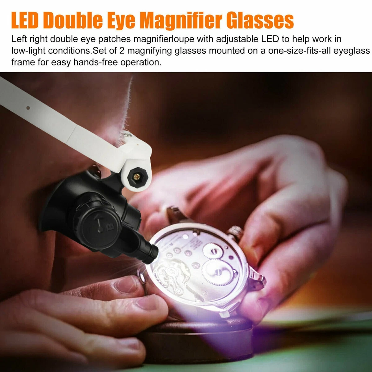 Magnifying Eyeglasses With Light