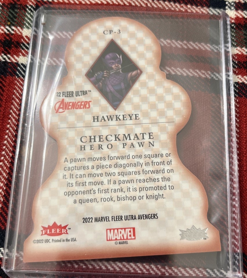 2022 Fleer Ultra Marvel Avengers Checkmate Hero Pawn #CP-3 Hawkeye | eBay