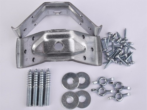 Set of 4 Small 40mm Table Corner Brackets + Fixings Screws Leg Brace ...