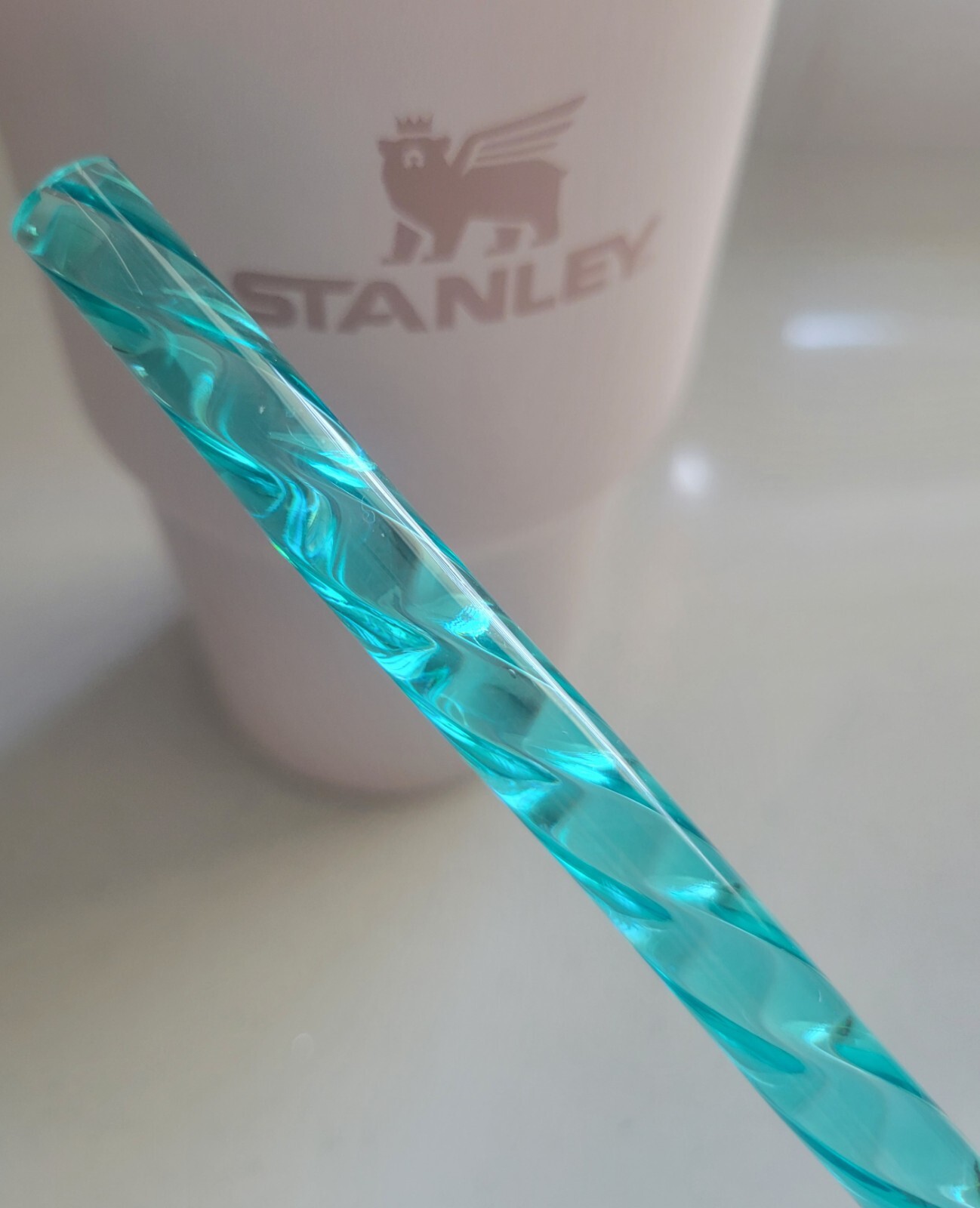10-RARE 10MM 40/42oz Fat Crystal Swirly Wavy Shiny 12" Stanley ...