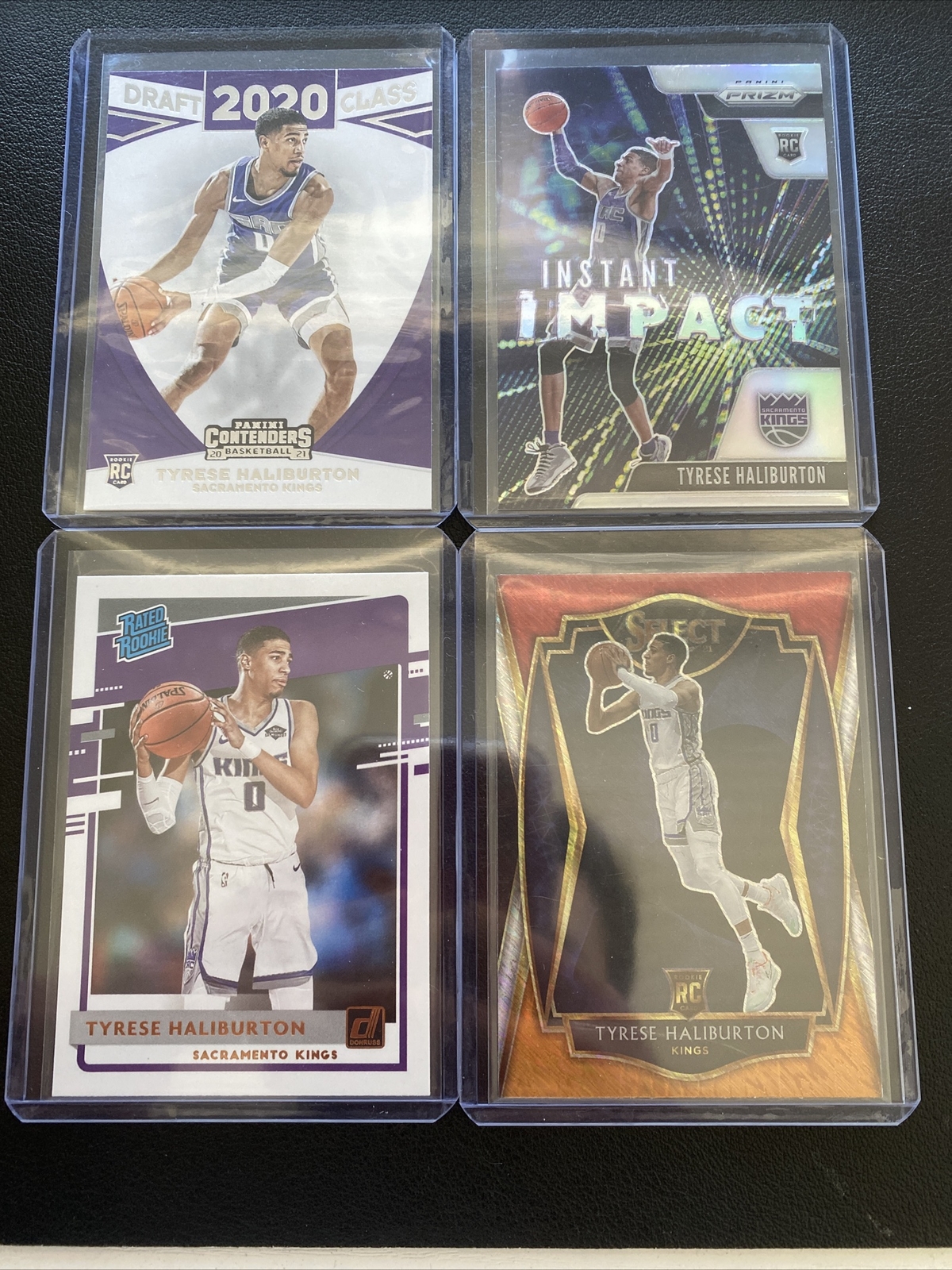 Tyrese Haliburton Rookie Card Lot -Silver Instant Impact, Premier Level ...