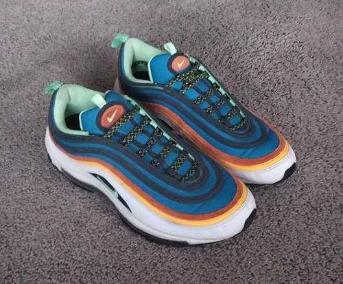 Nike Men's Air Max 97 Green Abyss Illusion Blue Shoes Size 11.5 | eBay