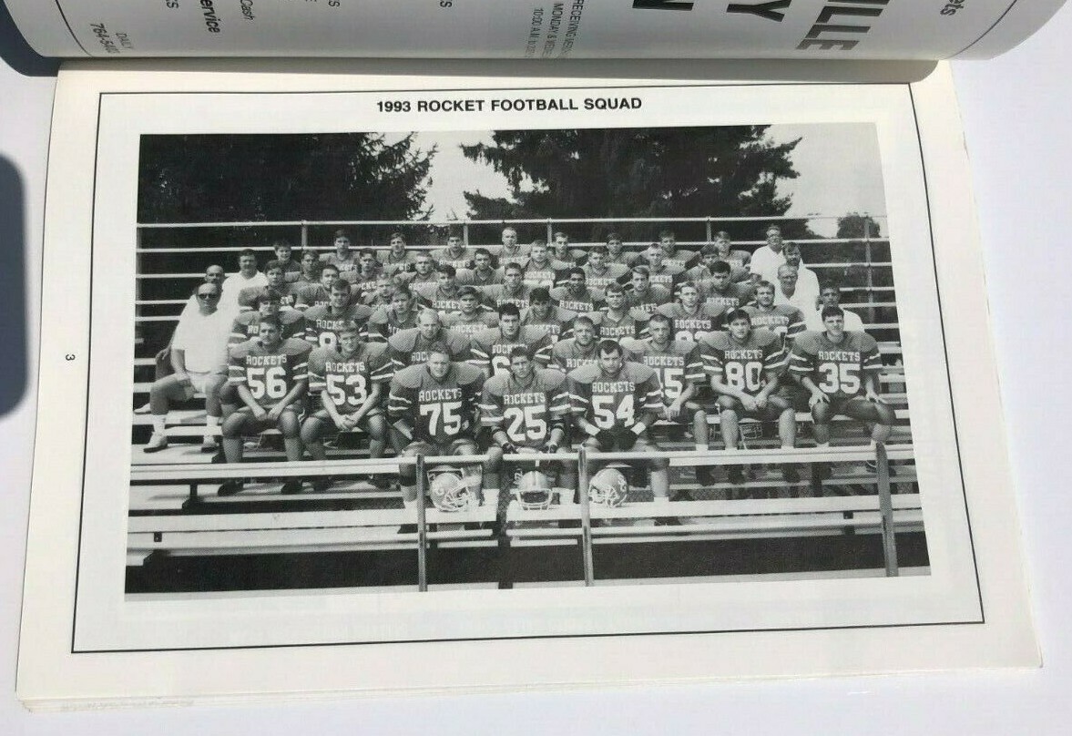 Vintage 1993 SPRING GROVE ROCKETS PA High School Football Program 72 ...