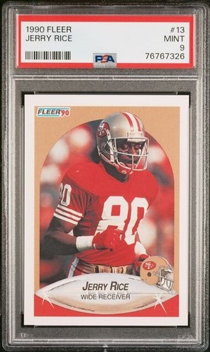 1990 Fleer Jerry Rice #13 - PSA 9 MINT | eBay