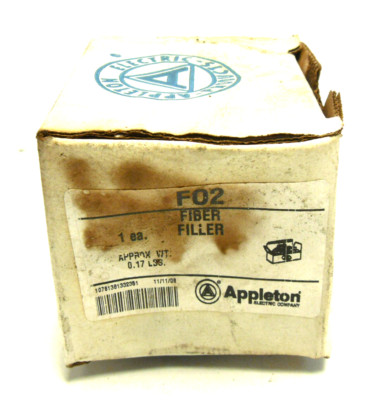 NEW APPLETON F02 FIBER FILLER 2OZ | eBay