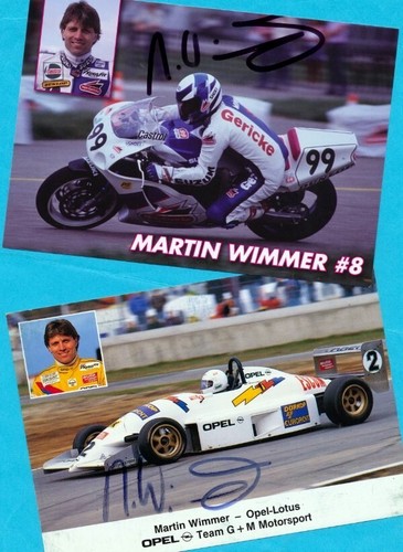 Martin WIMMER - 2 Signierte Autogrammkarten + SIGNIERTE Motorrad AK | eBay
