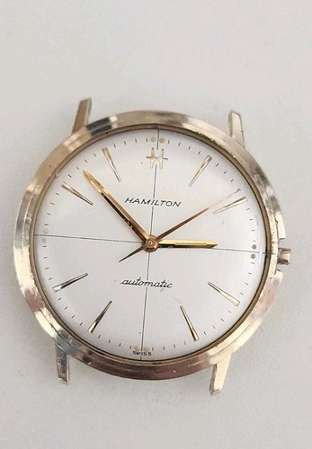 Hamilton 689 Automatic Crosshair Watch Movement Case For Parts Or ...