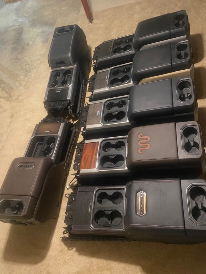 FORD F250 F350 KING RANCH CENTER CONSOLE 2015 2016 2017 2018 2019 2020 ...