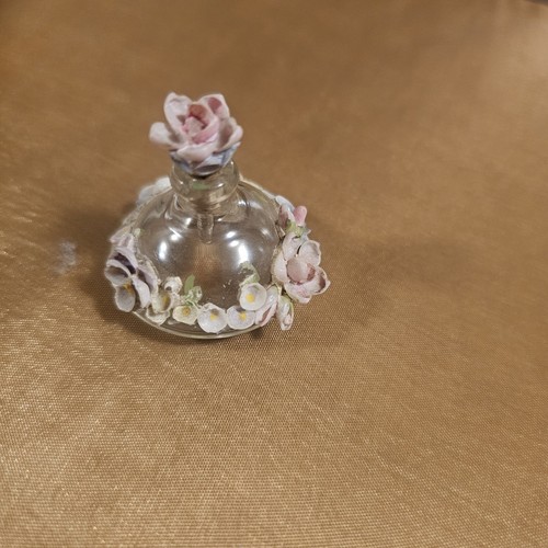 Vintage Mini Perfume Empty Bottle Tiny Seashell Blown Glass Miniature ...