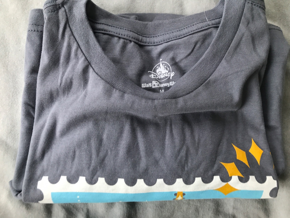Wat Disney Worl Castle T- Shirt grey size Medium | eBay