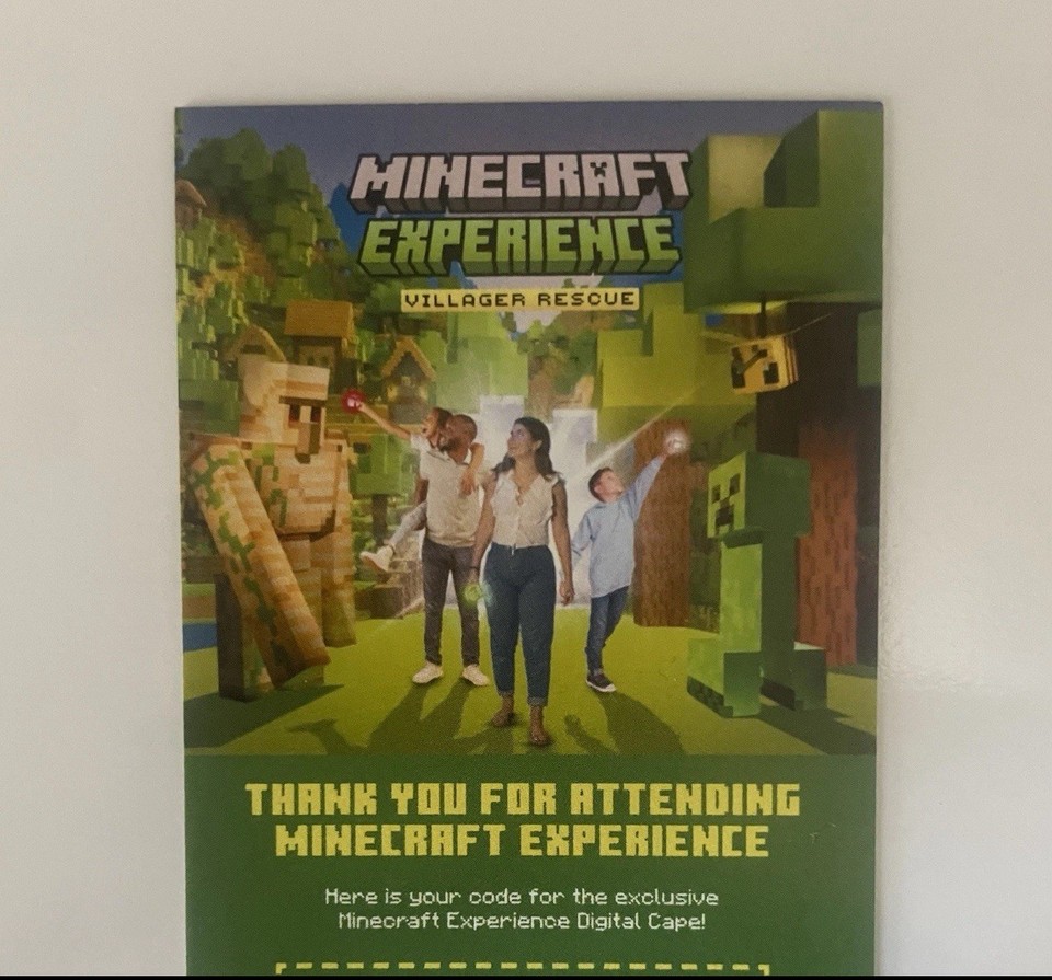 Minecraft Experience Villager Cape Code 👾 INSTANT DELIVERY! | eBay
