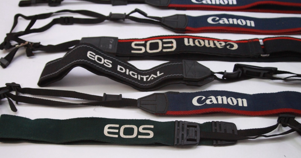 Lot of 6 OEM Genuine Canon Camera Straps EOS Multiple Colors | eBay