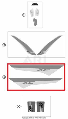 NEW OEM KTM 300 XC 300XC “XC” EMBLEM DECAL STICKER SET | eBay