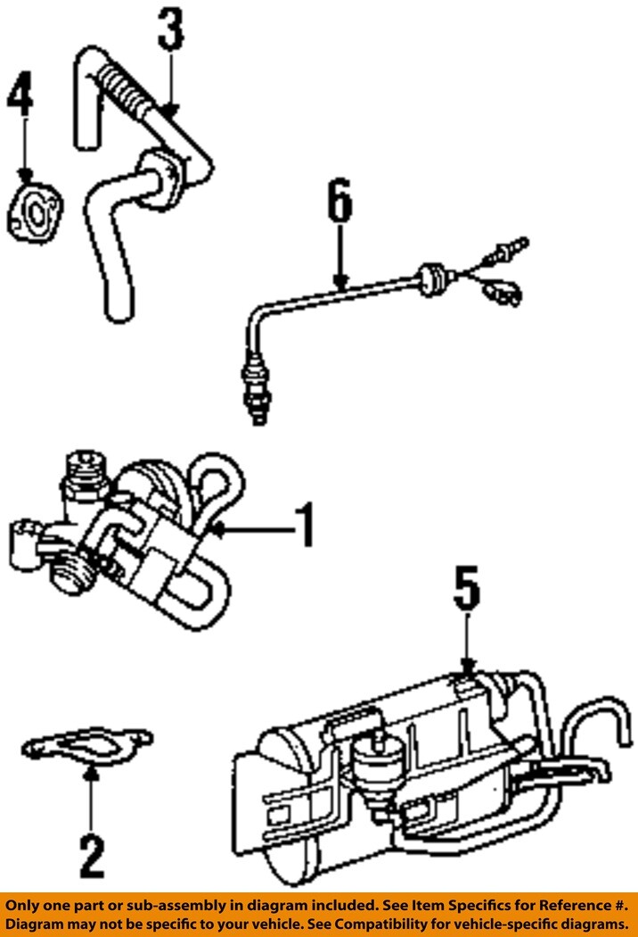 MERCEDES OEM 98-05 CLK320 3.2L-V6 Emission-Egr Pipe Gasket 1121412180 ...