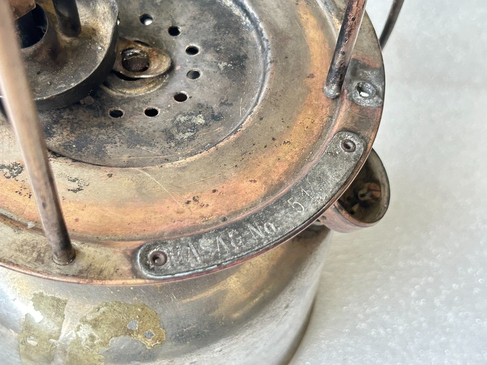 OLD VINTAGE ORIGINAL HASAG NO 51 KEROSENE PRESSURE LANTERN/LAMP MADE IN ...