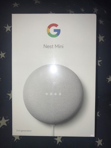 Google Nest Mini 2nd Generation Smart Speaker - Chalk Brand New Boxed ...