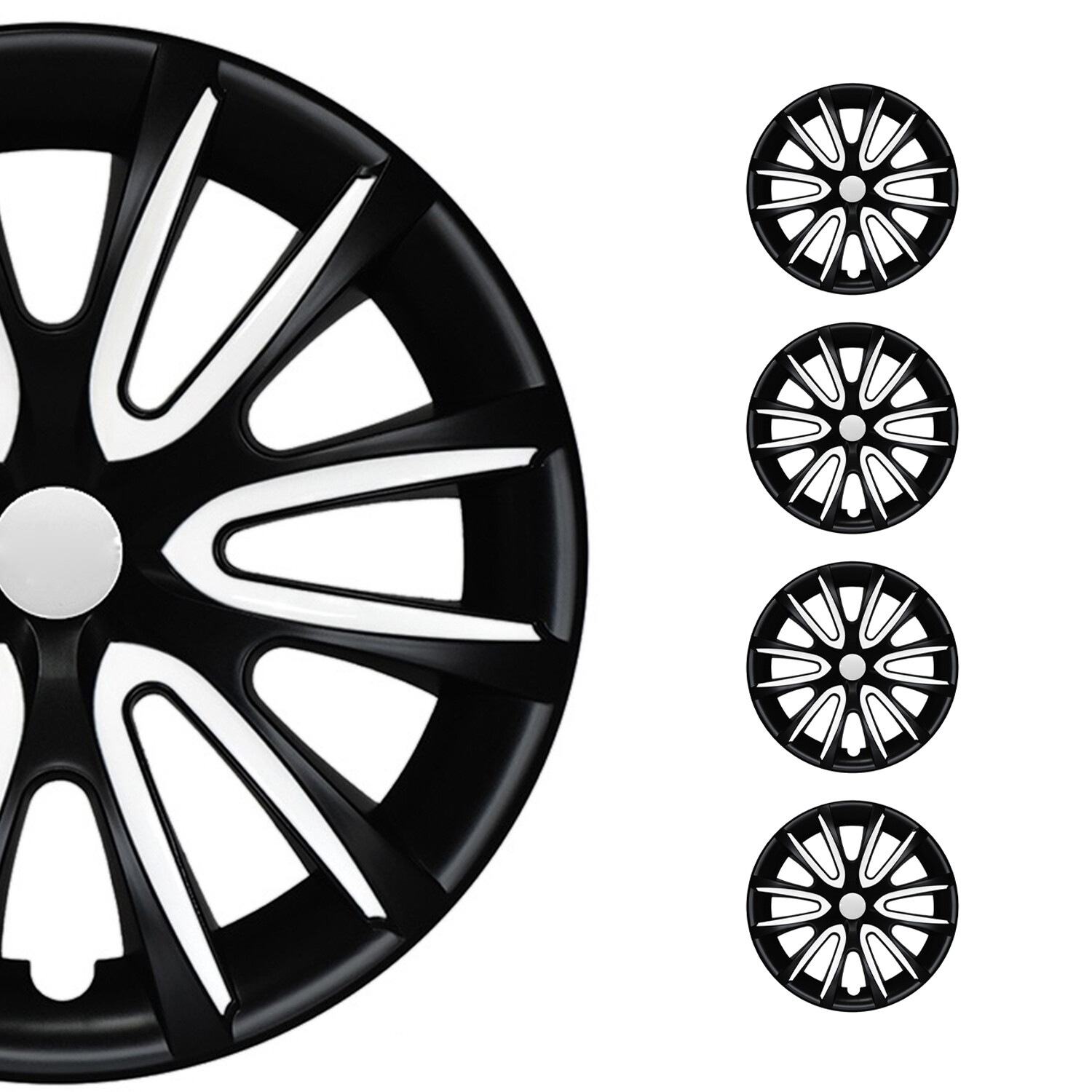 15" Wheel Covers Hubcaps for Subaru Impreza Black Matt White Matte | eBay