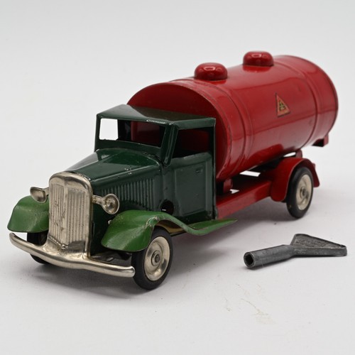 Tri-ang MINIC Petrol Tanker LBL Triangle Logo Vintage Tin Wind-Up Toy ...
