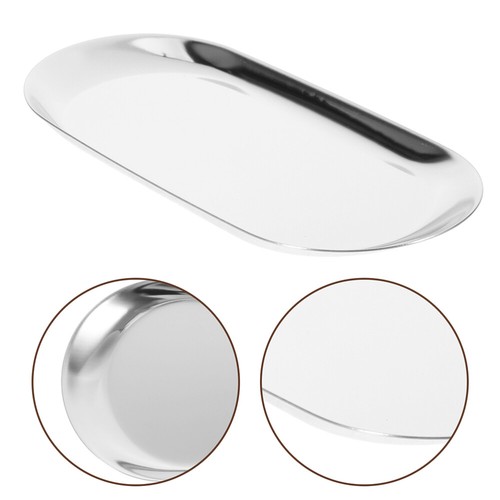 2 Pcs Tip Tray Decorative Silver Coffee Table Rectangle Dining ...