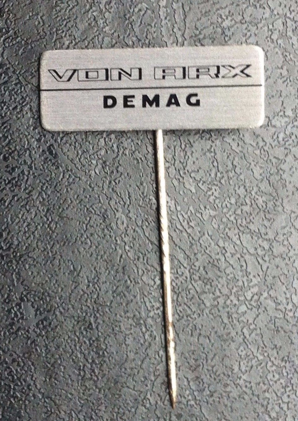 Old vintage pin badge - VON ARX DEMAG ! | eBay