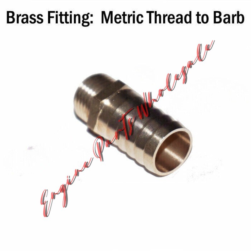 Metric Male Thread M16 M16x1.5 to 5/8" 16mm Hose Barb Fitting Adapter ...