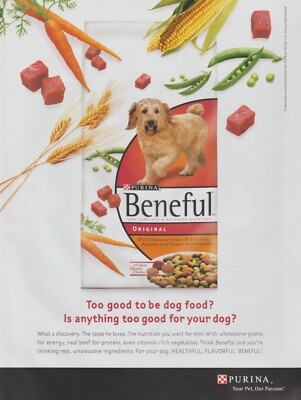 2007 Purina Beneful Dog Food - Benji Sheep Dog Veggies - Magazine Print ...