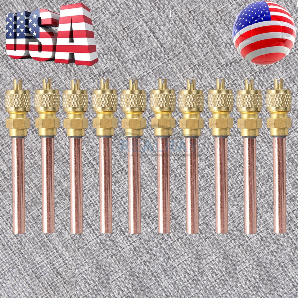 10 Service/Access Valve 1/4" SAE *1/4" OD *2.75" Stem Core AC ...