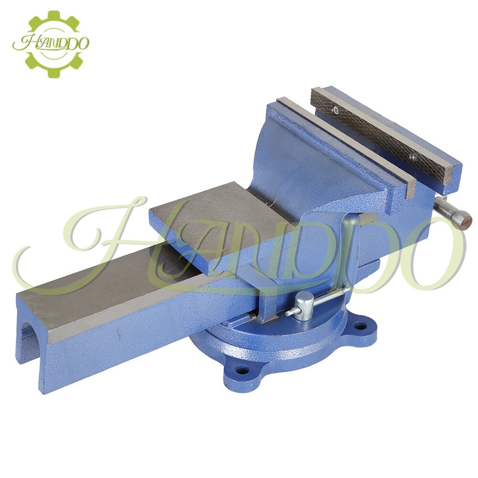8" Mechanic Bench Vise Table Top Clamp Press Locking Swivel Base Heavy ...