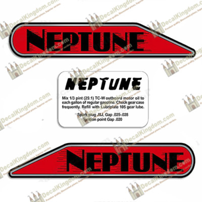 NEPTUNE OUTBOARD BOAT DECALS A1, AA1, B1, 11A4 MODELS Different Sizes ...