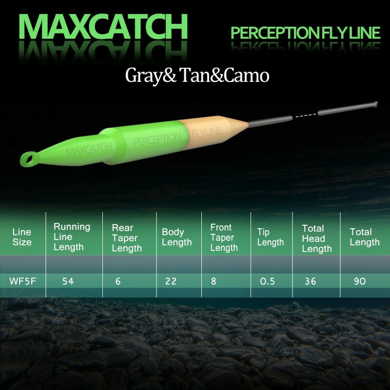 Perception Weight Forward Floating Fly Fishing Line WF2/3/4/5/6/7/8F ...