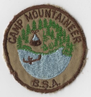 Camp Mountaineer BSA Patch BROWN Bdr. (SEWN) [CA4145] | eBay