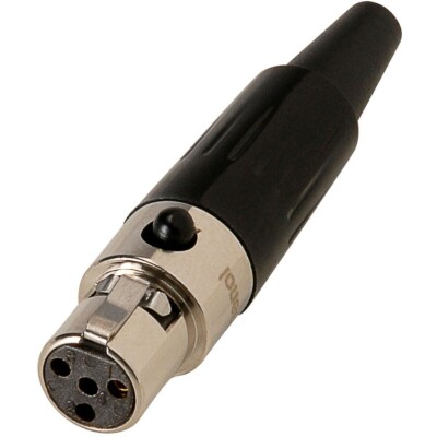 Amphenol 4-Pin Mini XLR Female Cable Connector AG4F (TA4F) | eBay