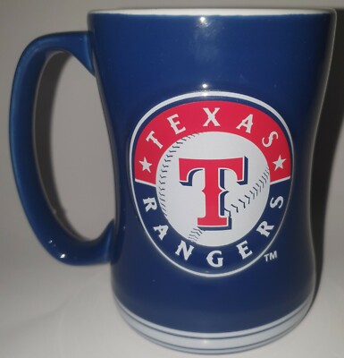 Texas Rangers MLB 14oz Relief Coffee Mug Blue | eBay