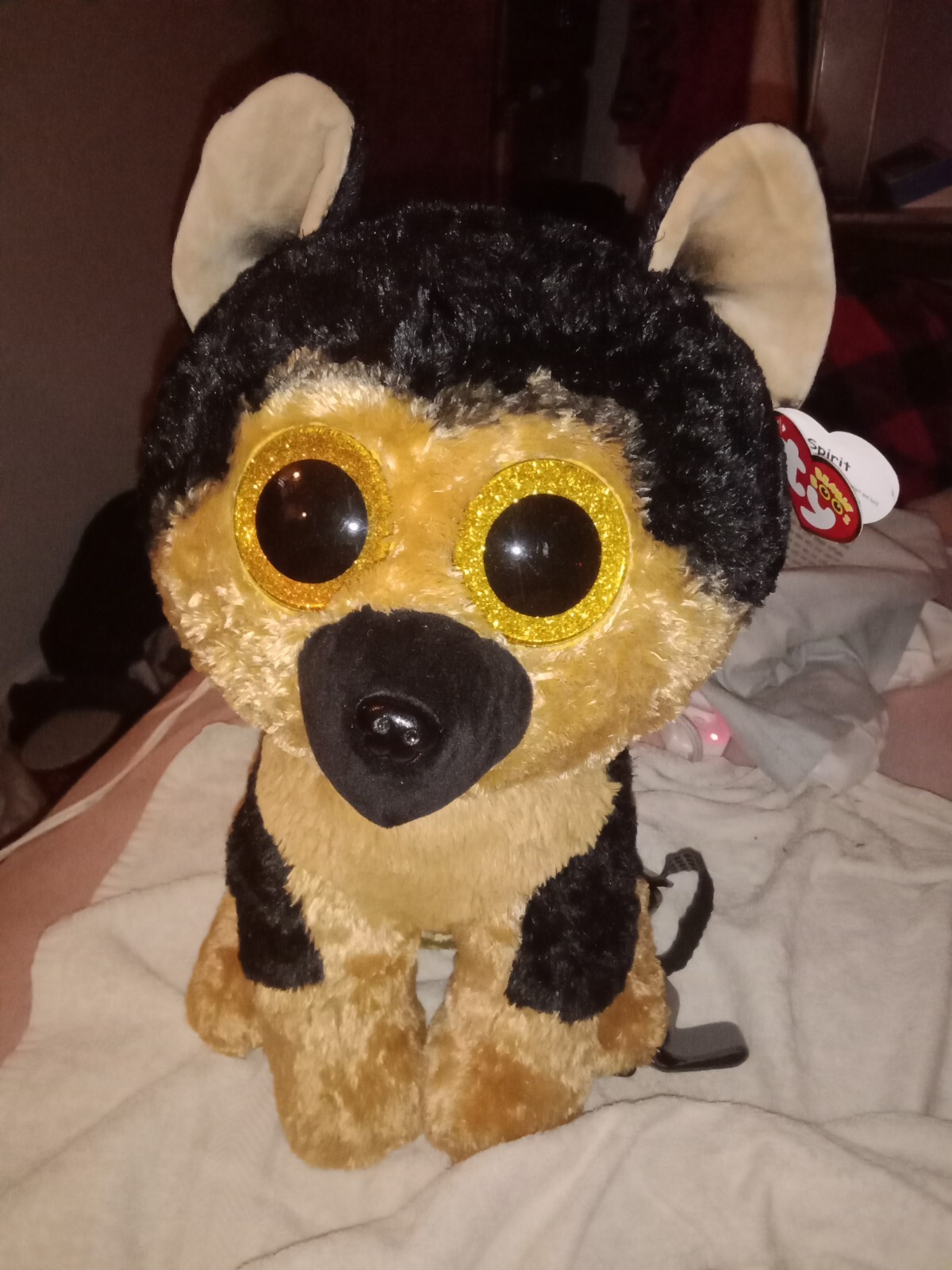 TY Beanie Boos - SPIRIT the German Shepherd (Glitter Eyes)(LARGE 18 ...