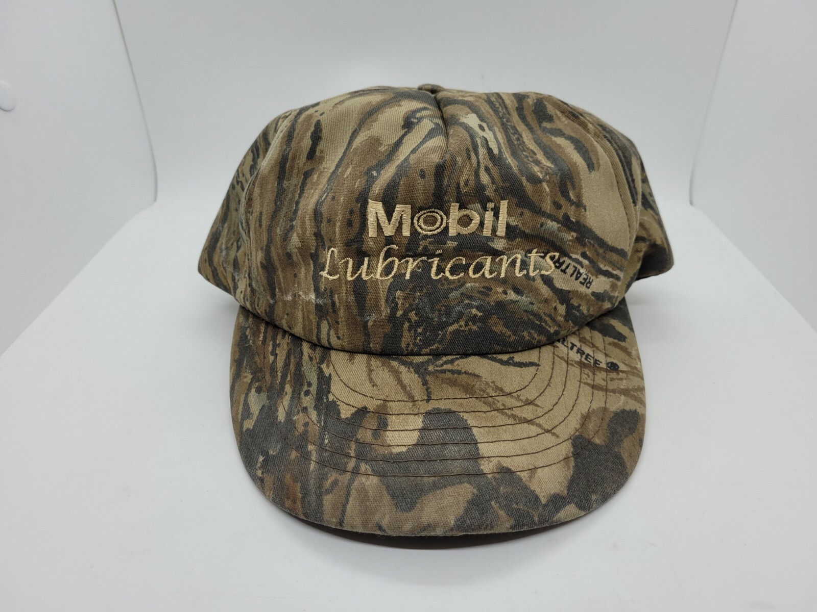 Mobile Oil Lubricants Camouflage Baseball Cap Hat. - Gem