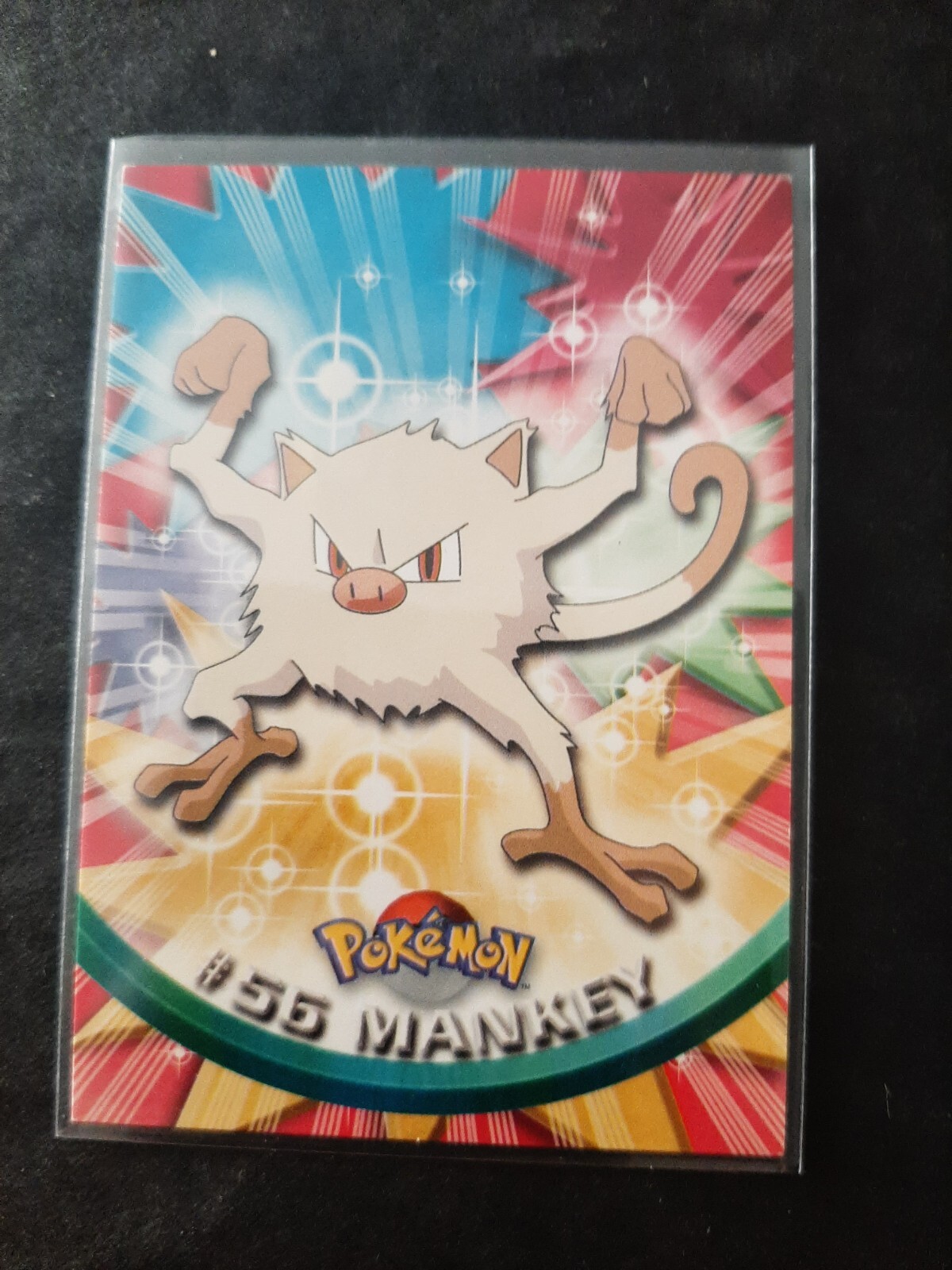 MANKEY #56 Pokémon Card Green Logo NEAR MINT TV Animation | eBay