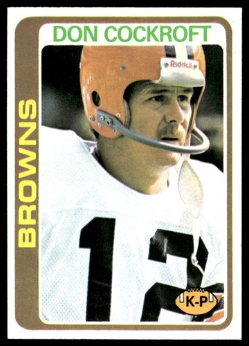 1978 TOPPS DON COCKROFT K CLEVELAND BROWNS #33 | eBay