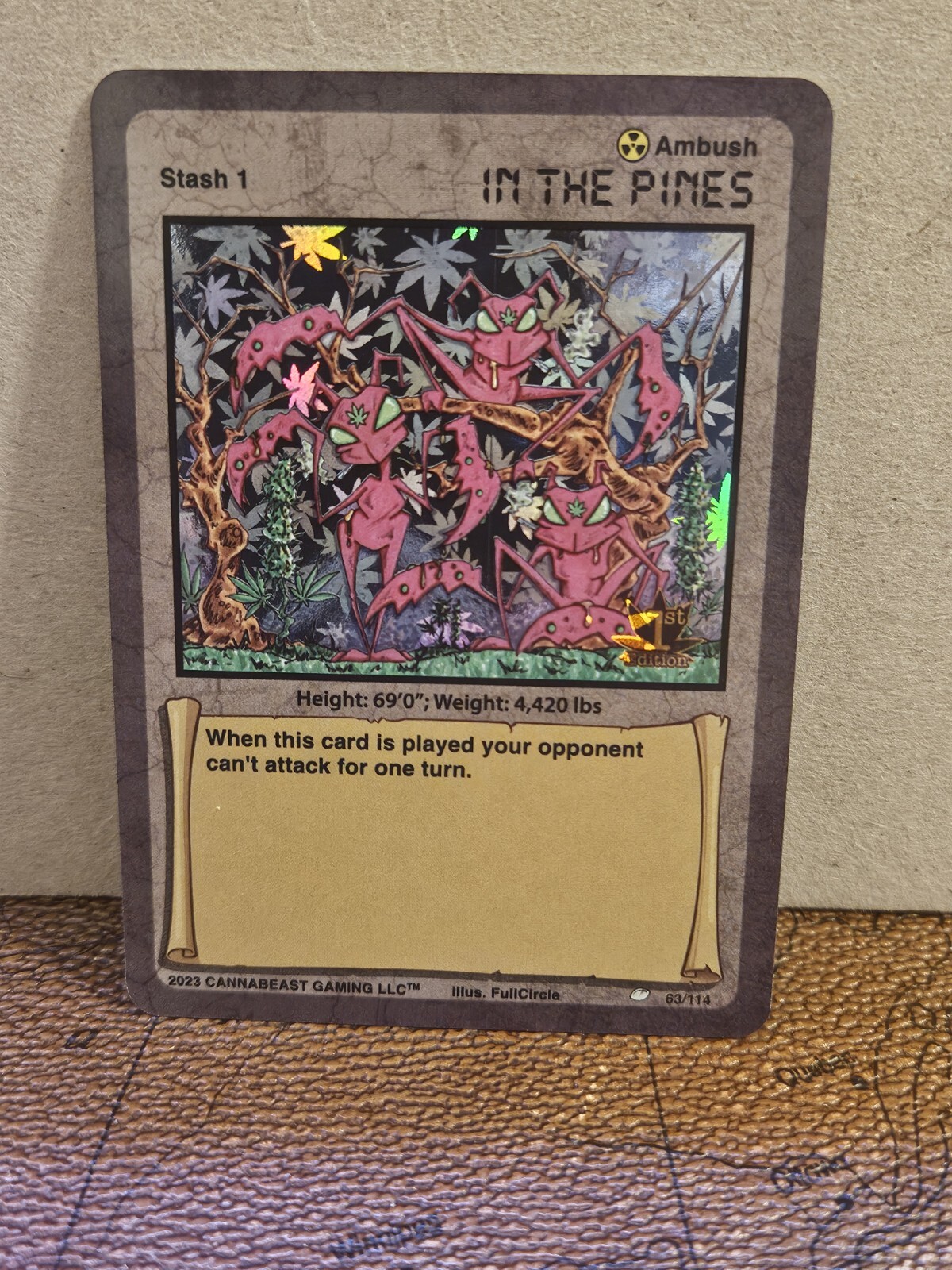 Cannabeast TCG In The Pines Holo 1st Edition NM 2023 Pack Fresh 63/114 ...